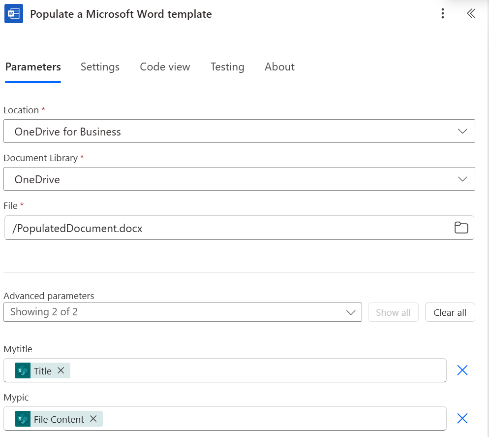Power Automate: SharePoint List to populate Word Template | Telen's Blog